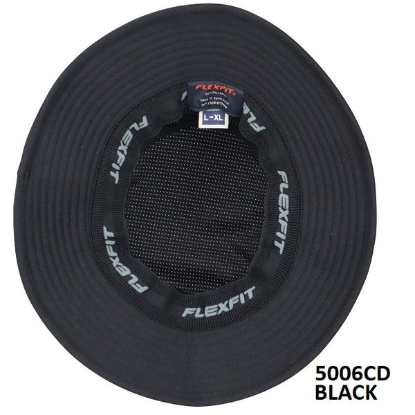 Disc Connection Flex Fit Cool n Dry Bucket Hat - Black – Disc ...